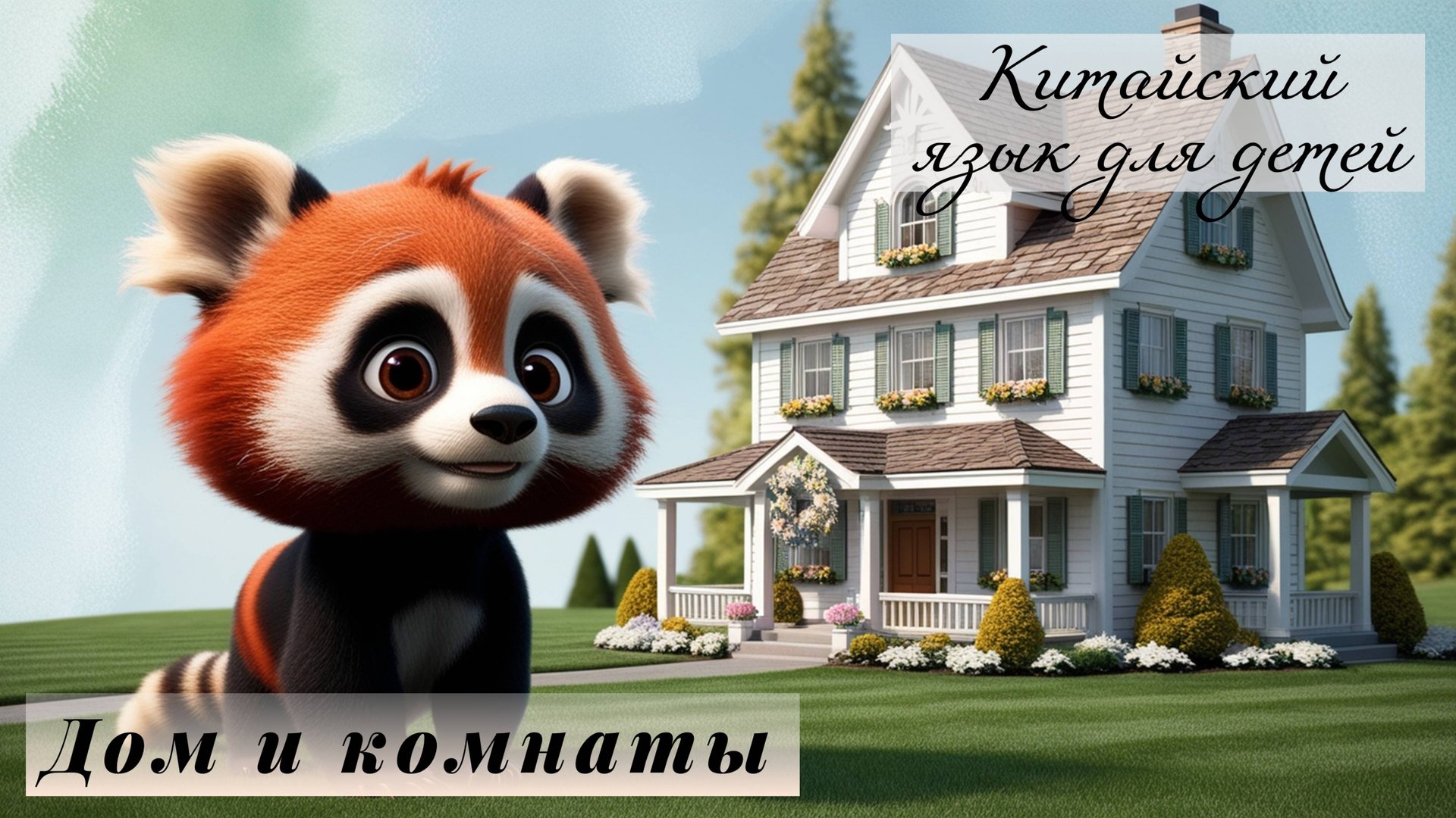 Урок китайского языка для детей, тема: Дом и комнаты