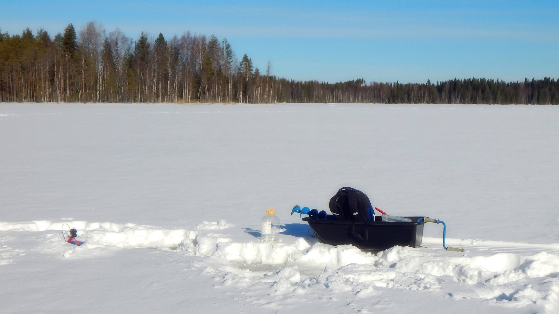 Закрытие зимнего сезона рыбалки озеро Пыш Архангельская область