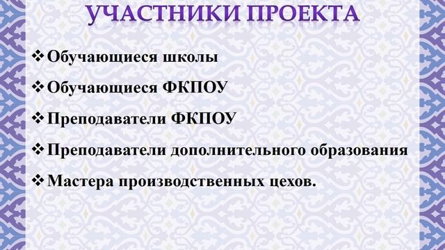 Волкова В.Н. Защита проекта «Математика в узорах и орнаментах»