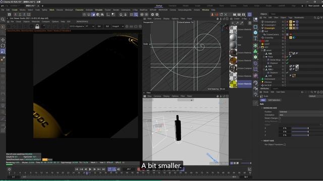 C8. Lighting and Rendering in red wine scene