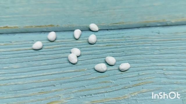 Корзина с крашенными яичками - миниатюра для пасхальной ватной игрушки