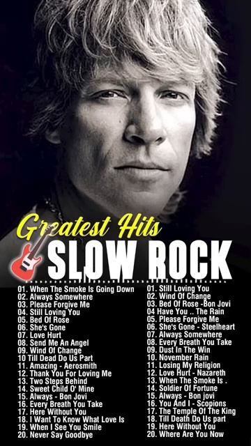 Медленные рок-баллады 70-х, 80-х и 90-х годов - Scorpions, Bon Jovi, Aerosmith, Led Zeppelin, The Ea