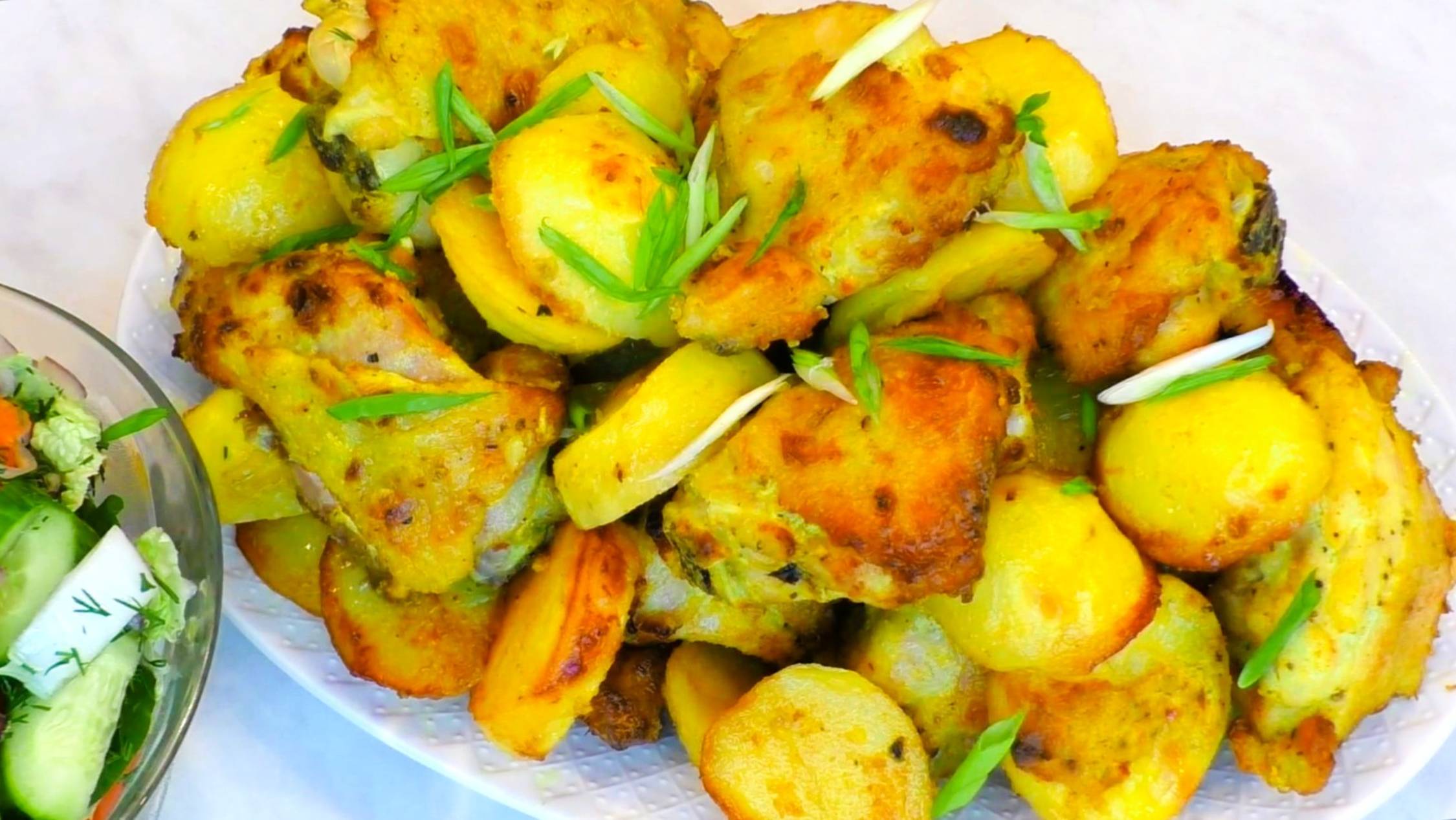 Курица на картофельной подушке