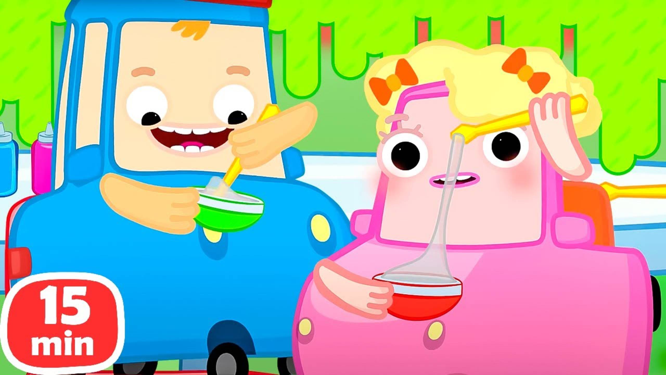 Автосемейка Вилзи: Слаймы, пещера и невероятные открытия!  Мультики для малышей