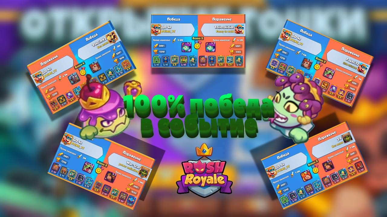 RUSH ROYALE 29.01 | ПУТЬ НОВИЧКА | ЛУЧШИЕ КОЛОДЫ ДЛЯ СОБЫТИЯ | 100% ПОБЕДЫ В СОБЫТИЕ | РАШ РОЯЛЬ