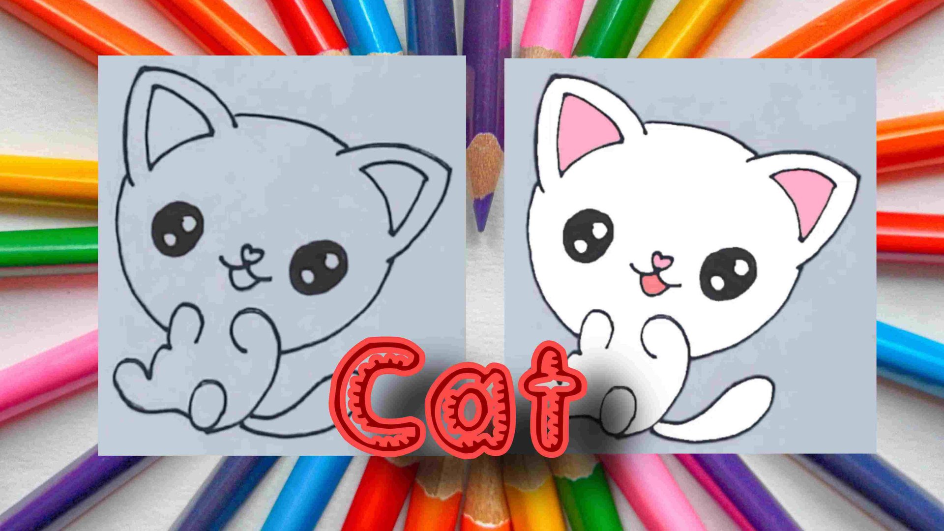 Как нарисовать котика! cat