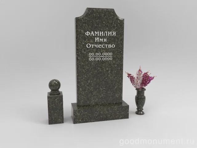 Памятник на могилу из зеленого гранита Балтик Грин  https://goodmonument.ru #памятникиизгранита