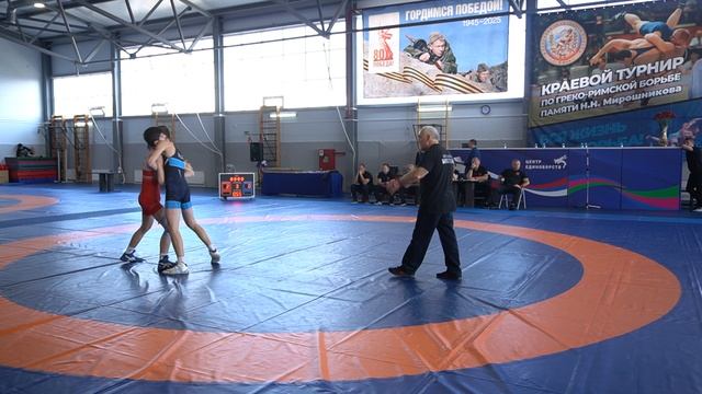 Ейск 2025. Греко-римская борьба 55 кг. Данилко Иван (Новокубанский р-н)-Ожегов Николай (Краснодар)