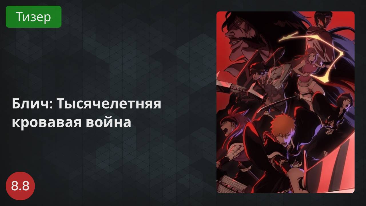 Блич: Тысячелетняя кровавая война 2022 - Тизер