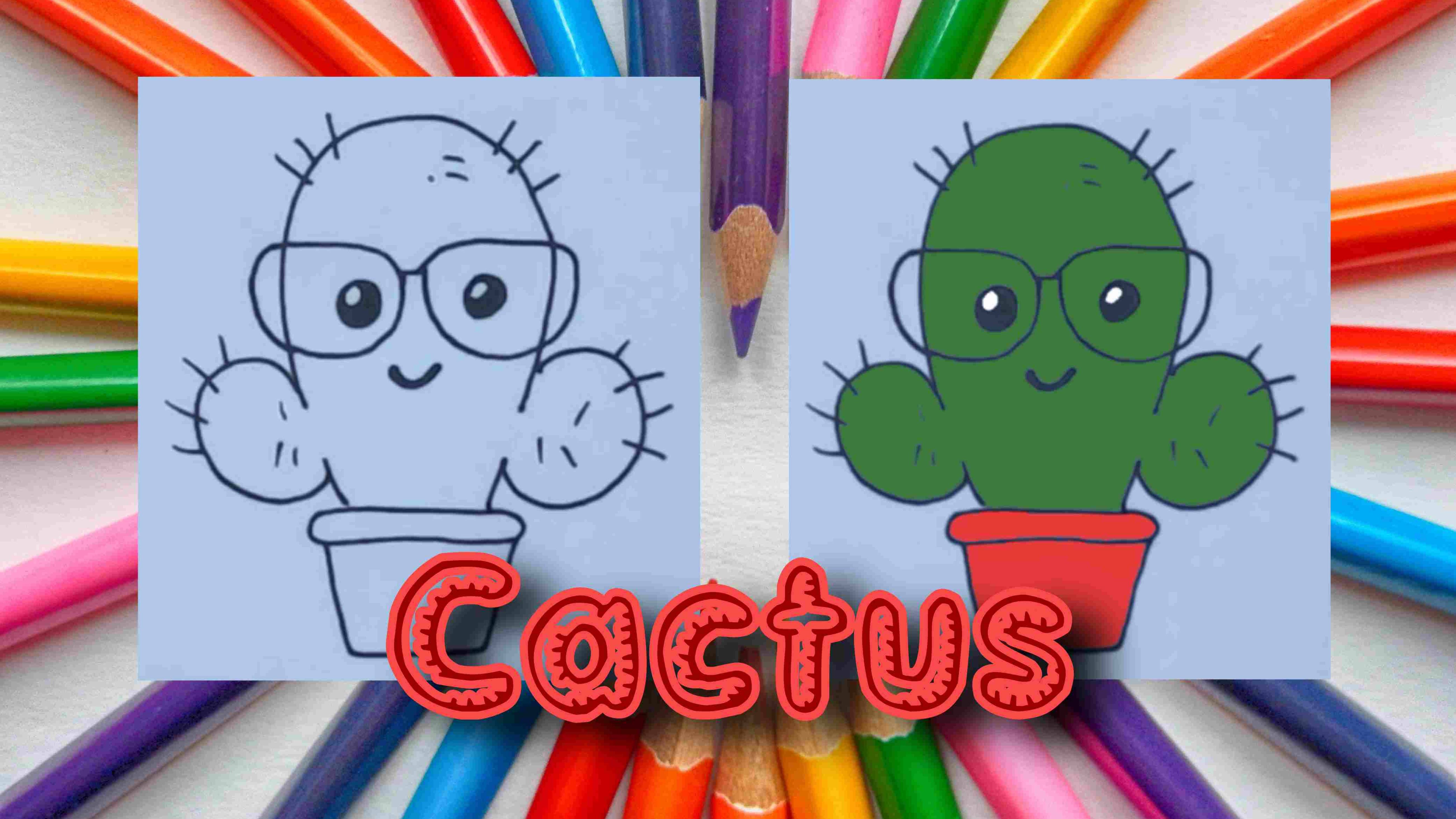 Как нарисовать кактус! cactus