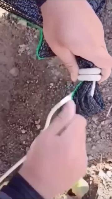 Узел для края тряпки