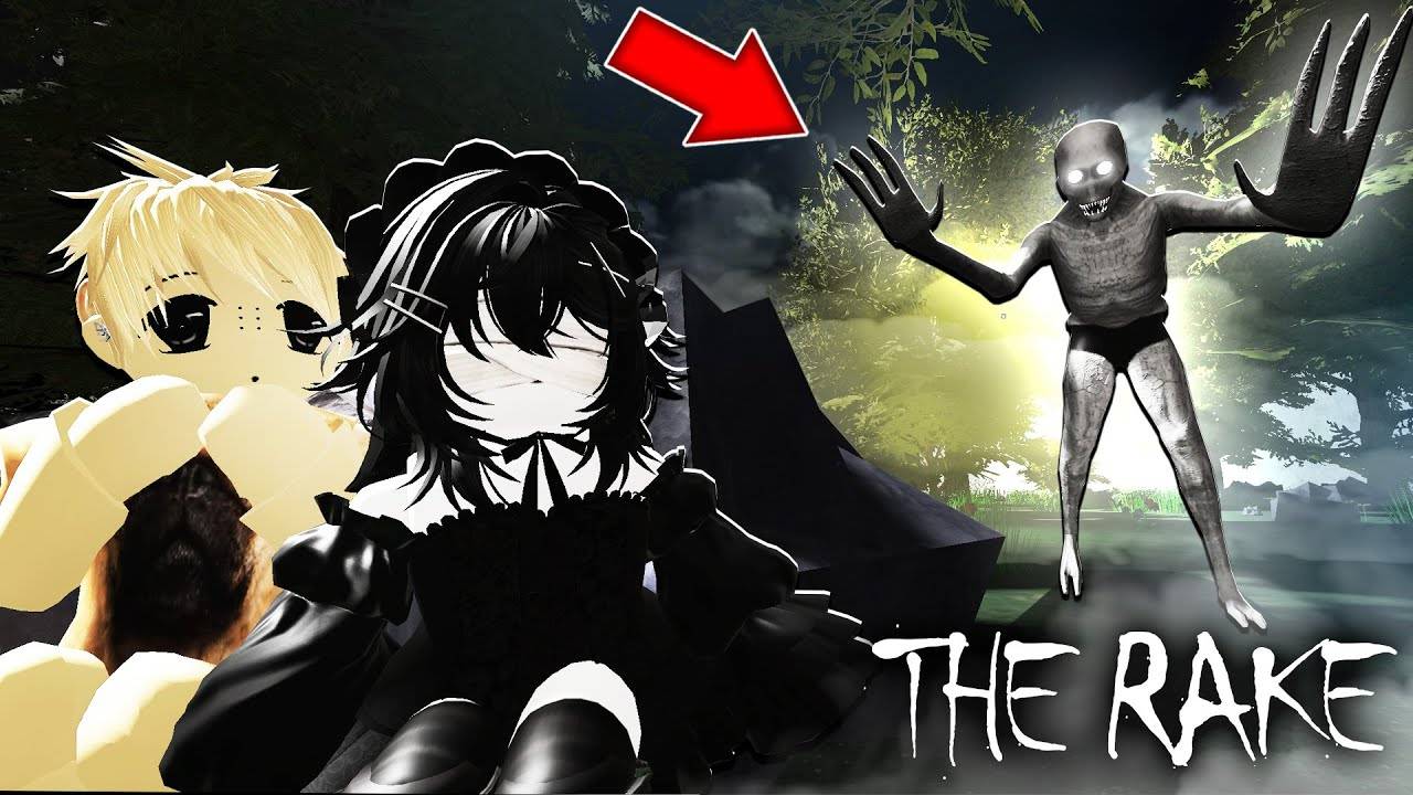 РЕЙК ПРИШЕЛ ЗА НАМИ! ПОПРОБУЙ ВЫЖИТЬ В СТРАШНОМ ЛЕСУ С МОНСТРОМ В РОБЛОКС THE RAKE REMSTERED ROBLOX