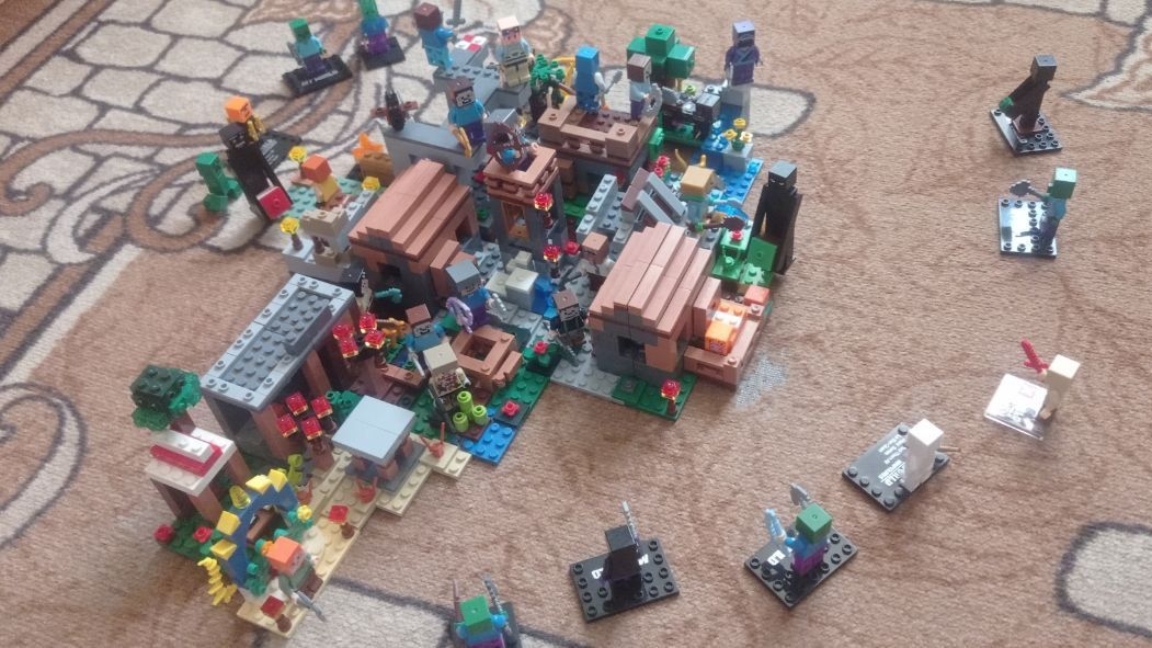 Лего-Диорамма "Атака на Деревню"