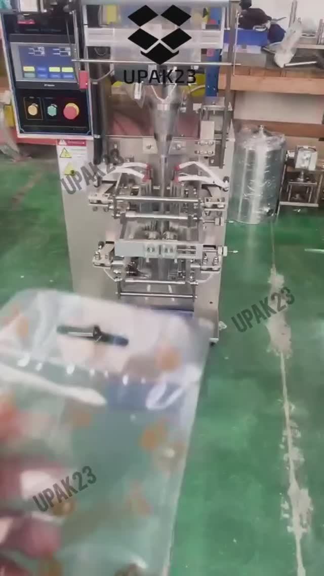 Автомат фасовки и упаковки шнековым дозатором в пакет четырехшовный с еврослотом