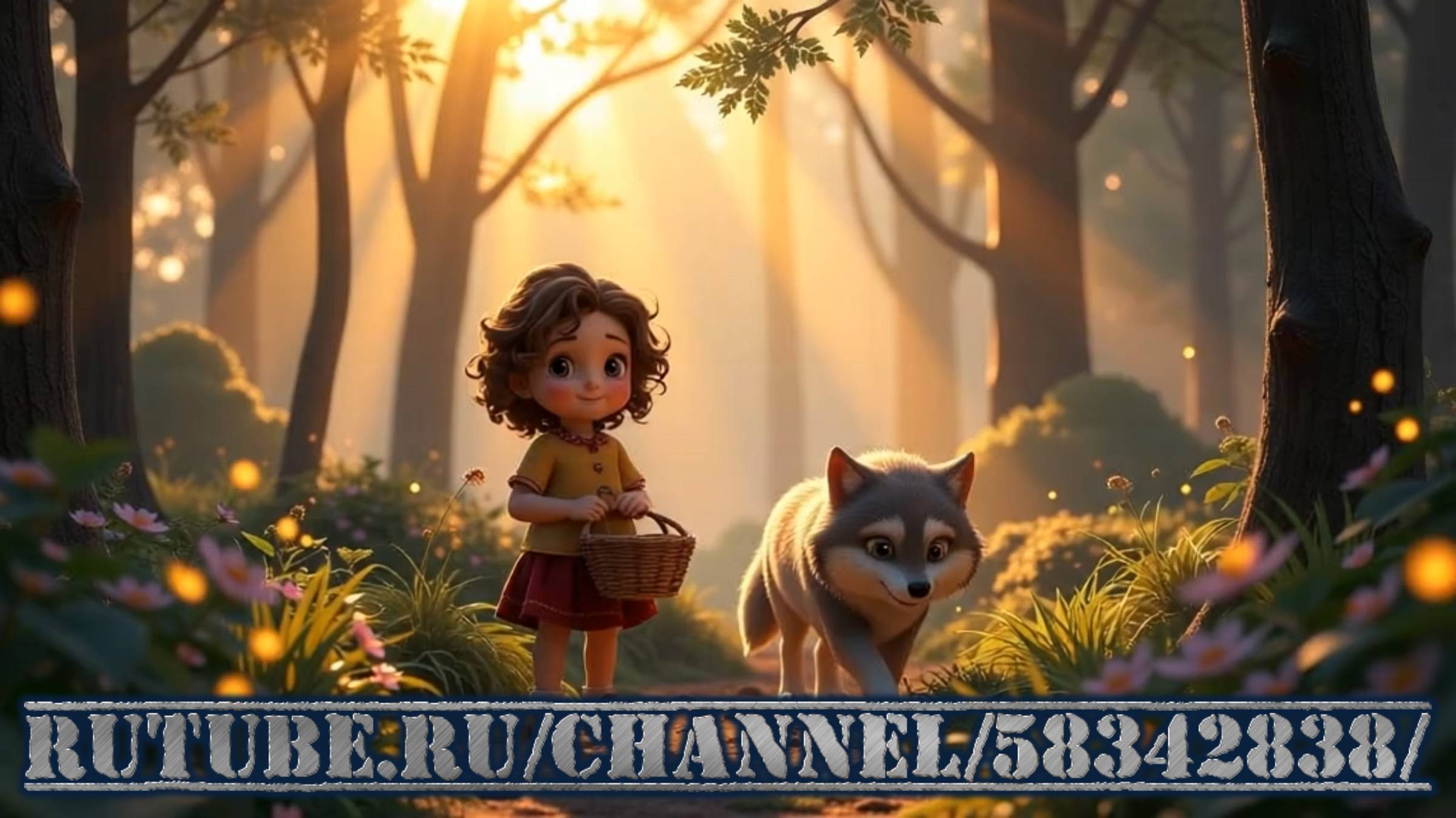 Как девочка искала оленя и нашла волка - сказка про волка