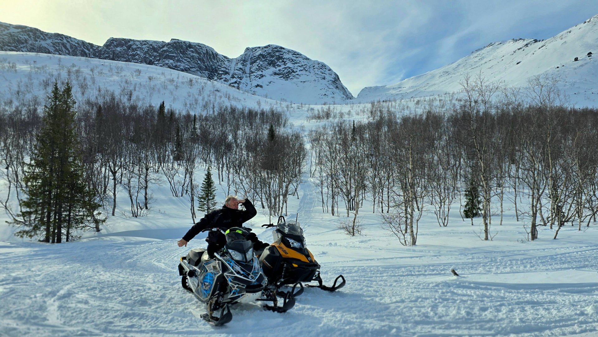 Снегоходинг _ перевал Географов _ Хибины