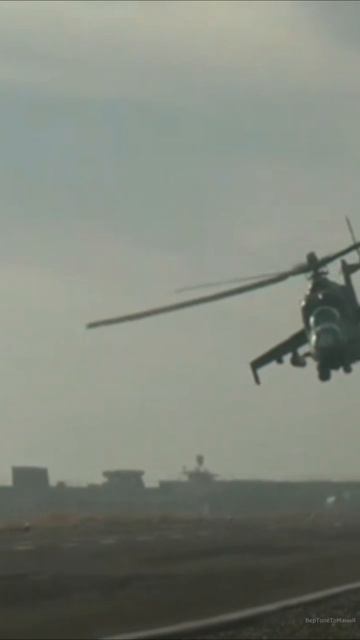боевой Ми-24 в действии