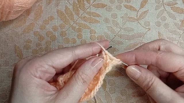 Узор спицами "Фантазийные волны"