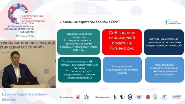 Инфекционные вызовы в ОРИТ и пути их решения Царенко С.В.  СПб 2024