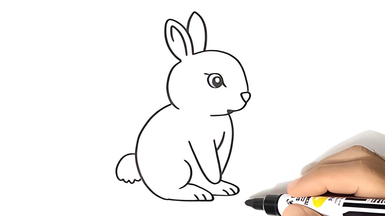 Как нарисовать милого КРОЛИКА/ЗАЙЧИКА. Простые рисунки животных для срисовки