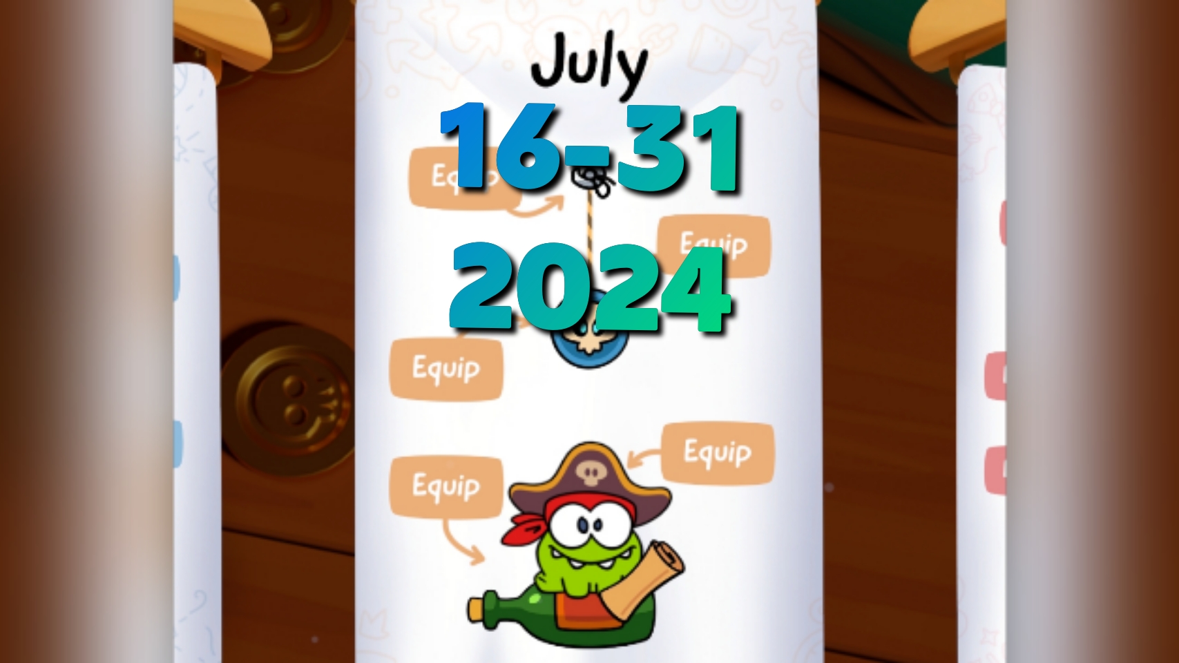 Cut the Rope Daily.  July 16-31  2024