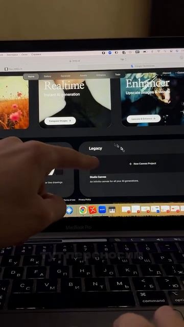 Фотосессия с помощью нейронки KREA