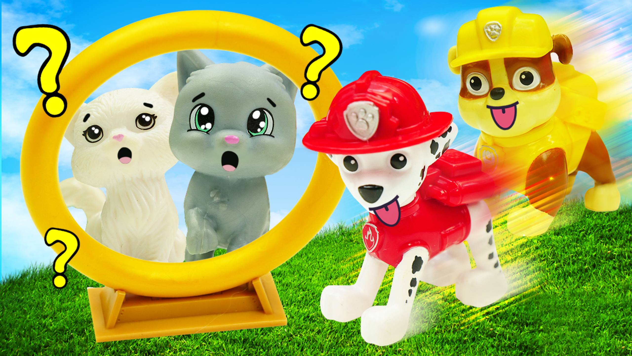 Щенячий Патруль vs Котята  Эпичная гонка через препятствия!