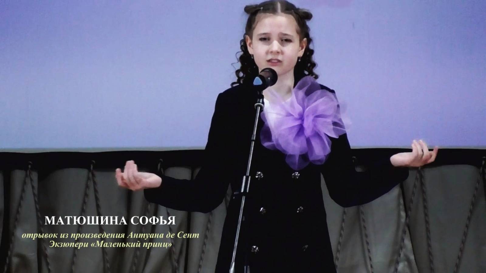 Матюшина Софья (г.Брянск) – отрывок из произведения Антуана де Сент Экзюпери «Маленький принц»