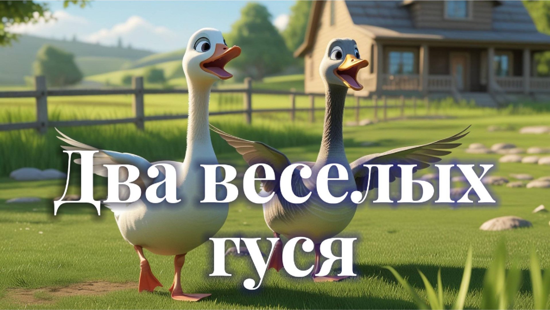 🎵 "Две веселых гуся: самый трогательнaя песенка на стишок для детей и взрослых! 🦢❤️"