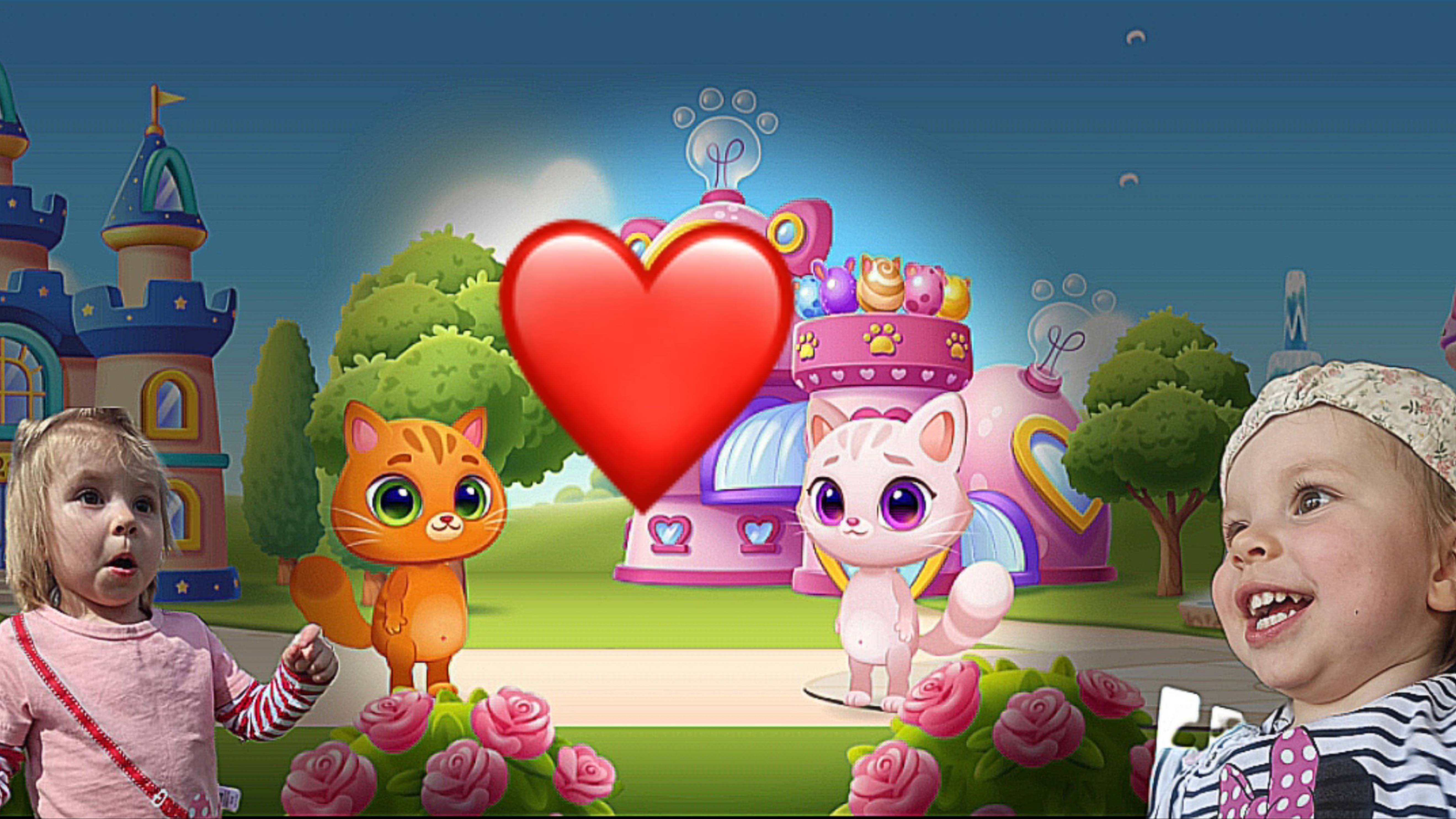 Котёнок Бубу нашел себе подружку ❤️😻