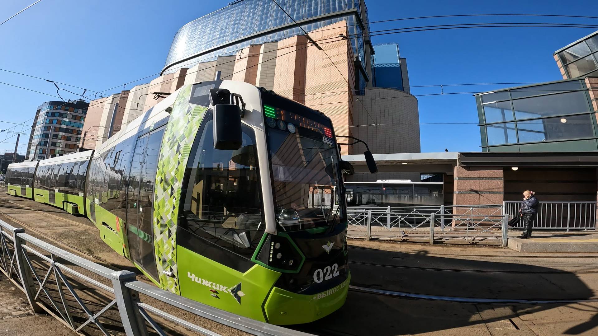 Санкт Петербург Трамвай Чижик  маршрут 64 Ладожская -  Ржевка