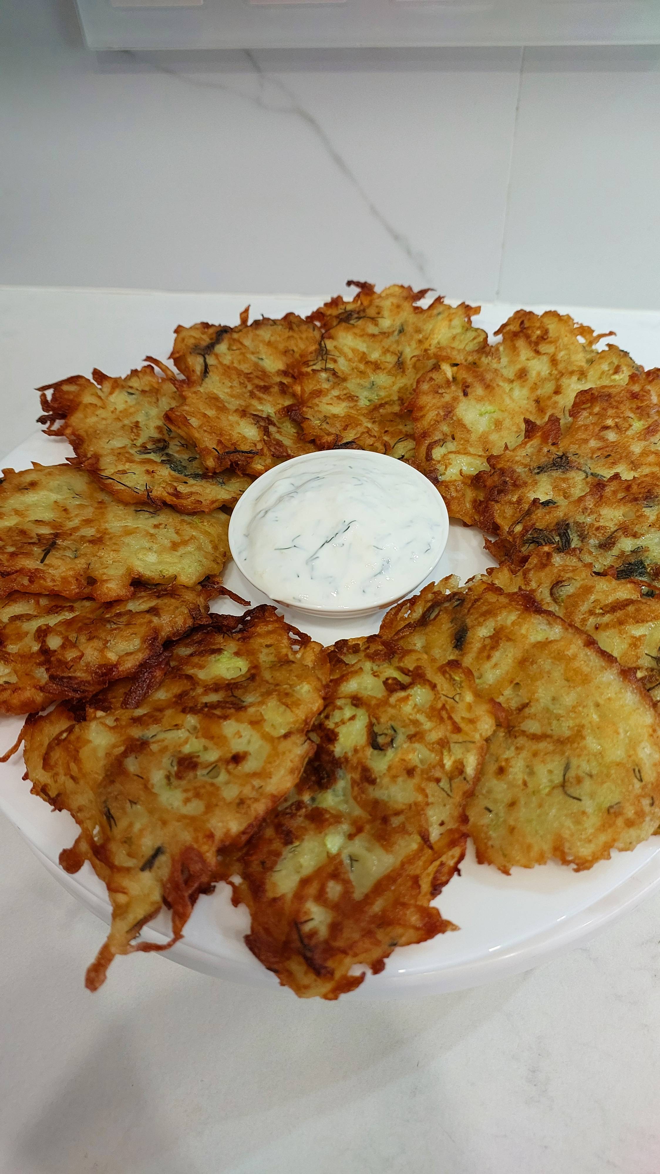 Картофельные драники с кабачком