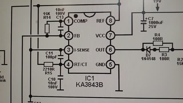 Почему не запускается блок питания на UC3843