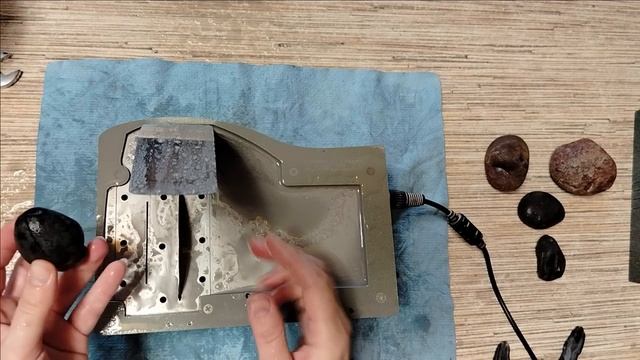 Распил агатов на станке Ювинстр