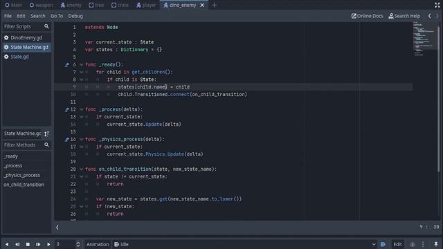 Godot 4 : Автомат состояний