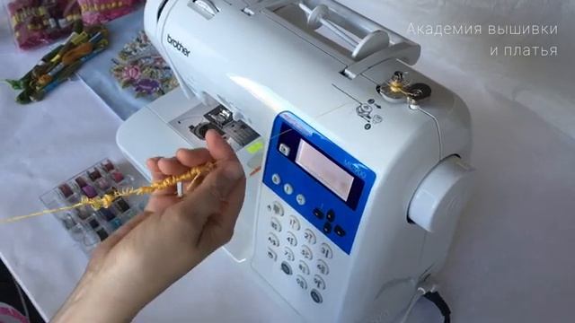 Вышивка на машинке - Намотка мулине на шпульку