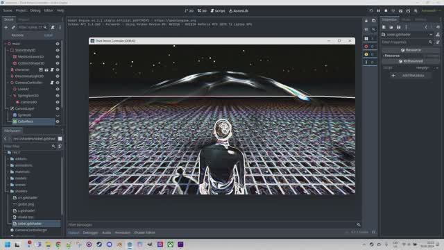 Godot 4： Шейдер обнаружения краев - оператор Sobel и Gaussian Blur (Учебник)