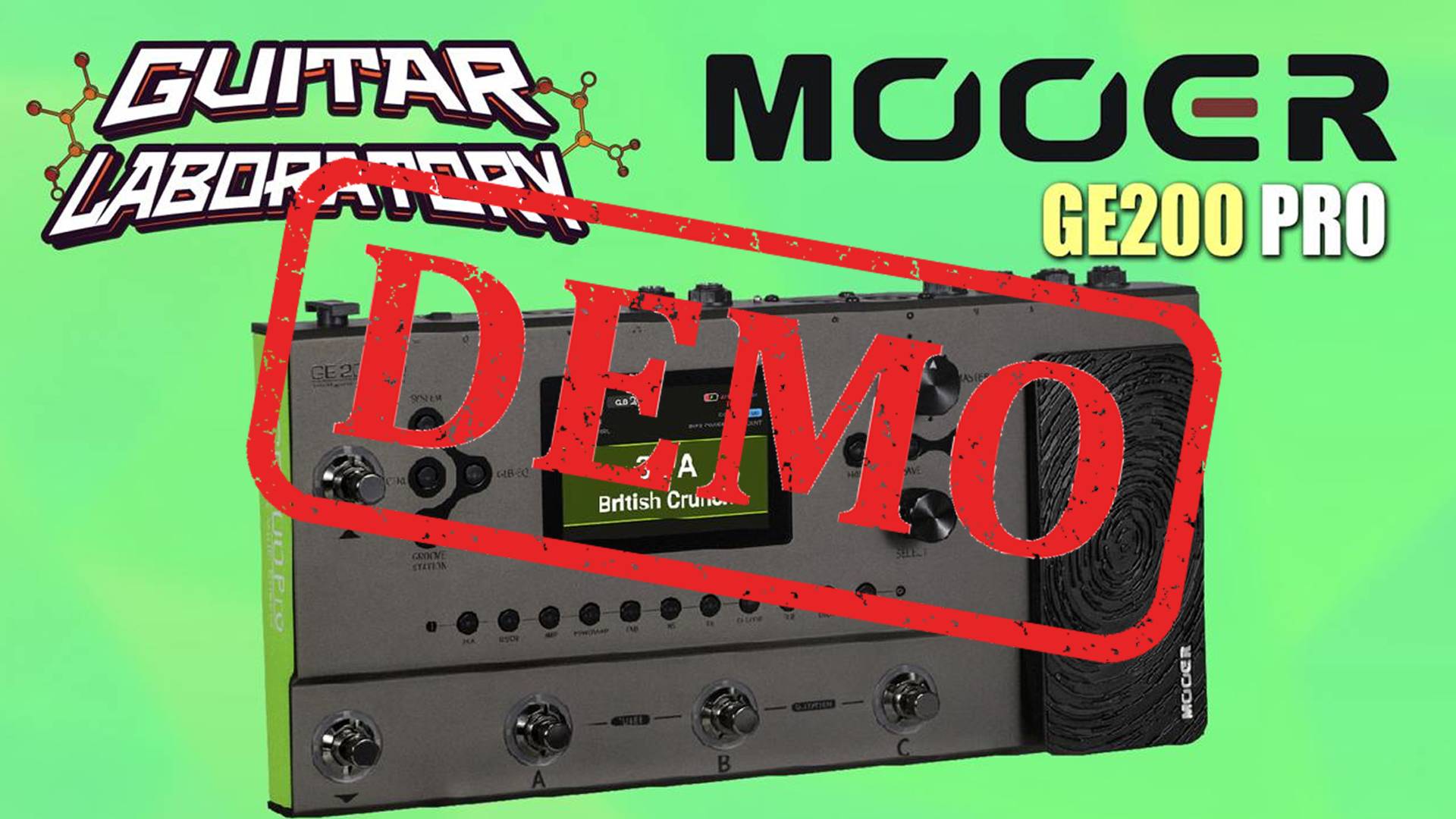 Гитарный процессор Mooer GE200 Pro - демонстрация звучания