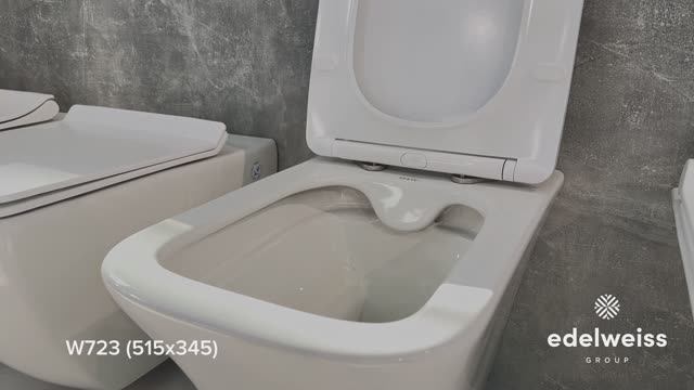 Унитаз подвесной Black & White W-723