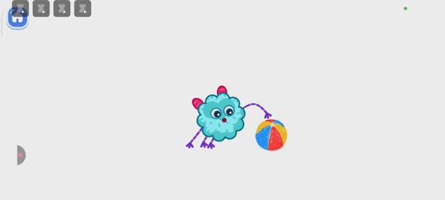 Развивающий обучающий мультфильм для детей. Веселый милый монстрик Учим цвета видео для детей