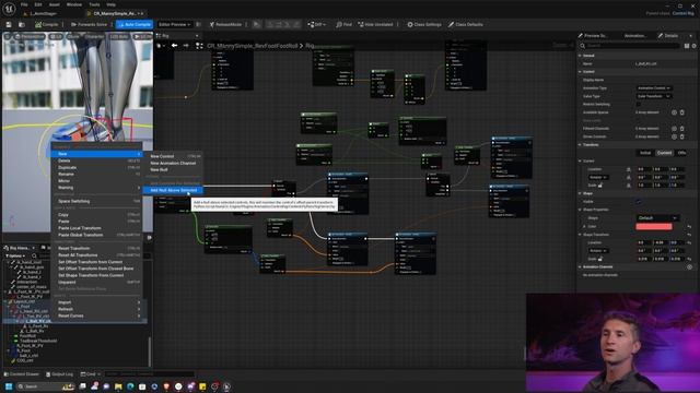 Control Rig #6_  Anim Channels & Footroll   _   Unreal Engine Tutorial