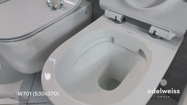 Унитаз подвесной Black & White W-701