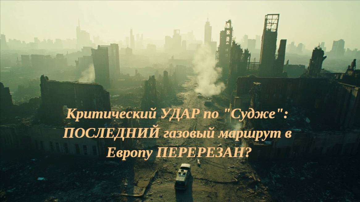 Критический УДАР по "Судже": ПОСЛЕДНИЙ газовый маршрут в Европу ПЕРЕРЕЗАН?