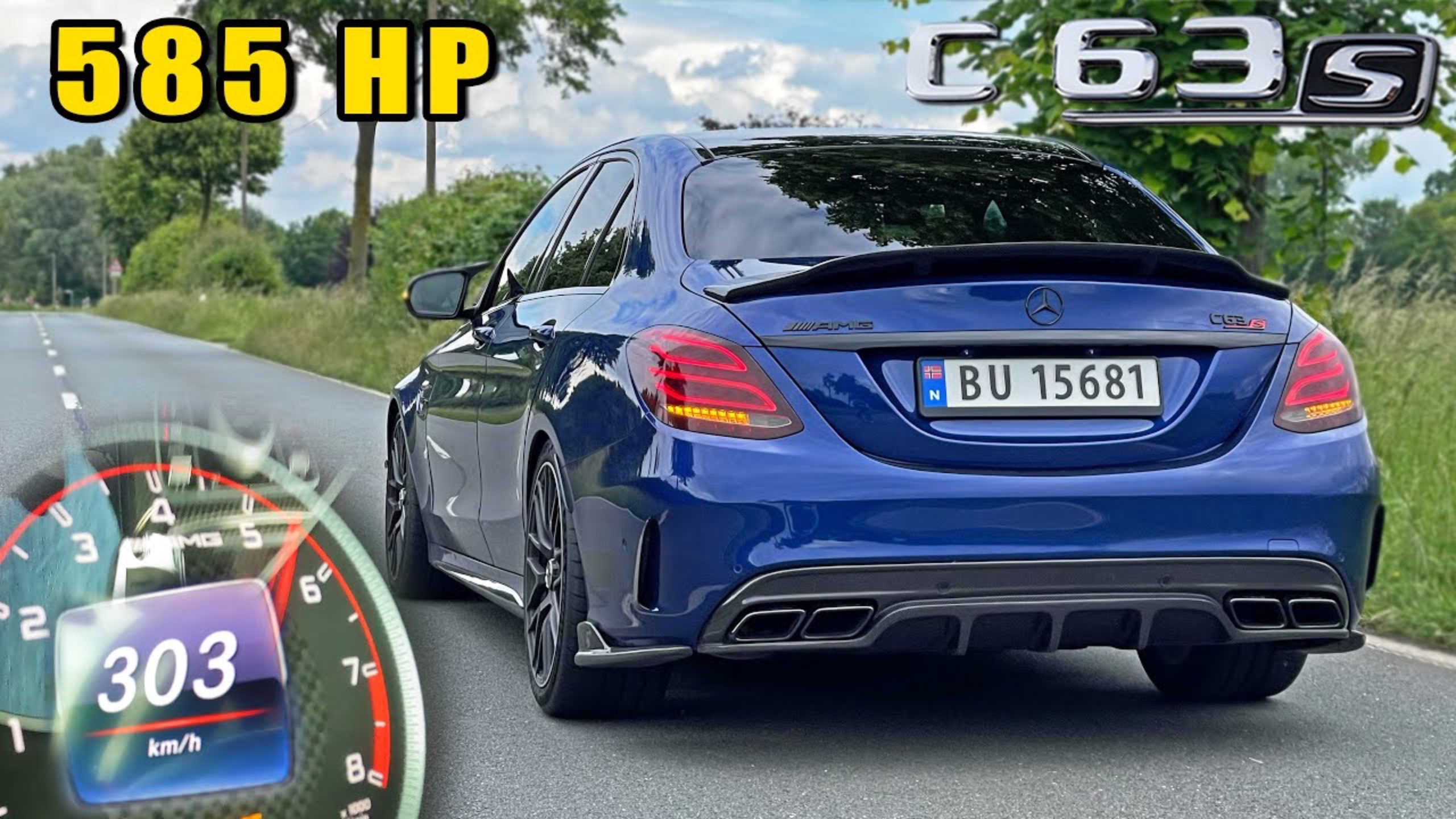 AMG C63 S 585ЛС Stage 1 | 0-300 КМ/Ч МАКСИМАЛЬНАЯ СКОРОСТЬ и ЗВУК AutoTopNL