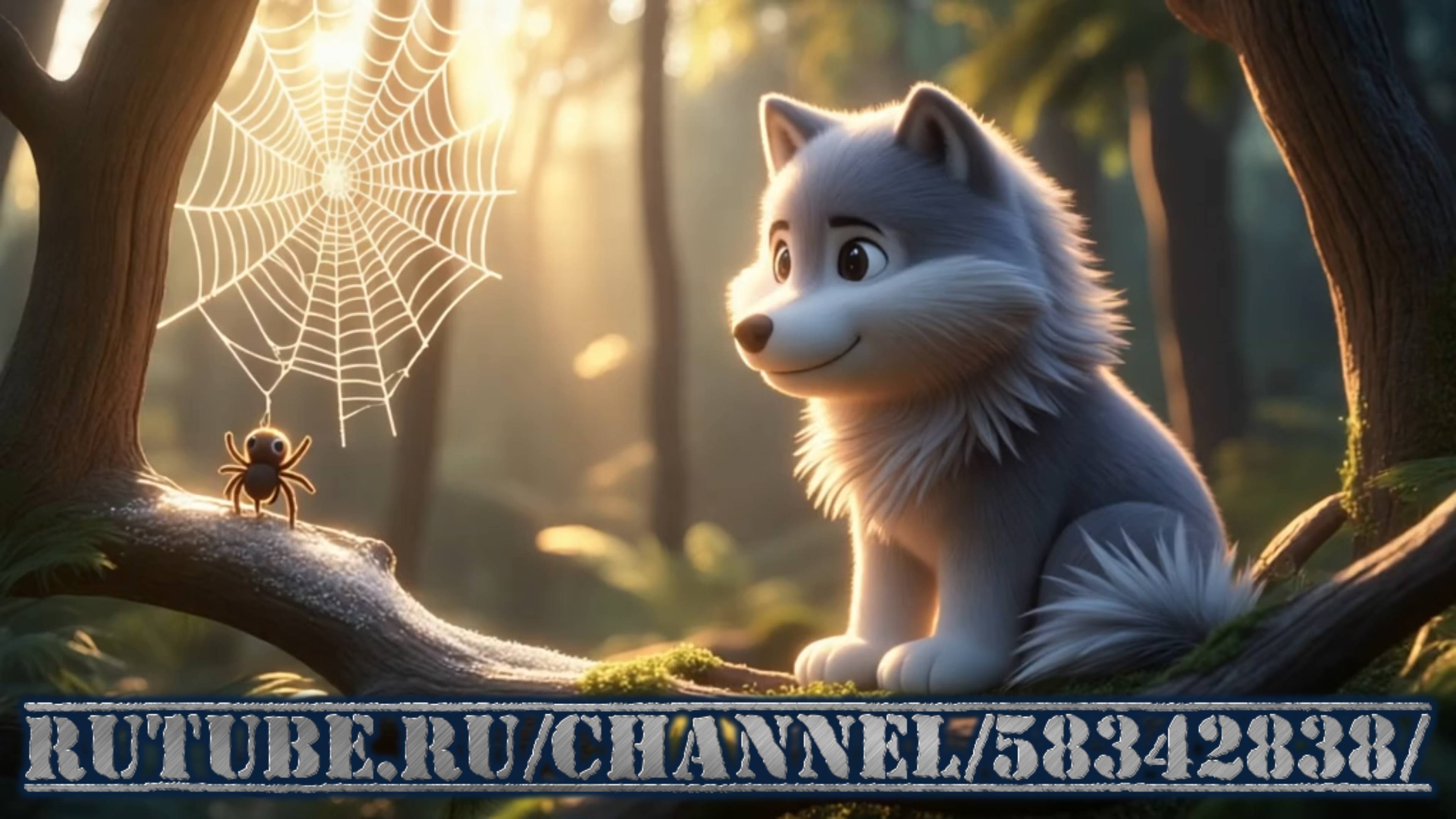 Волк и паучок без паутины - сказка про волка