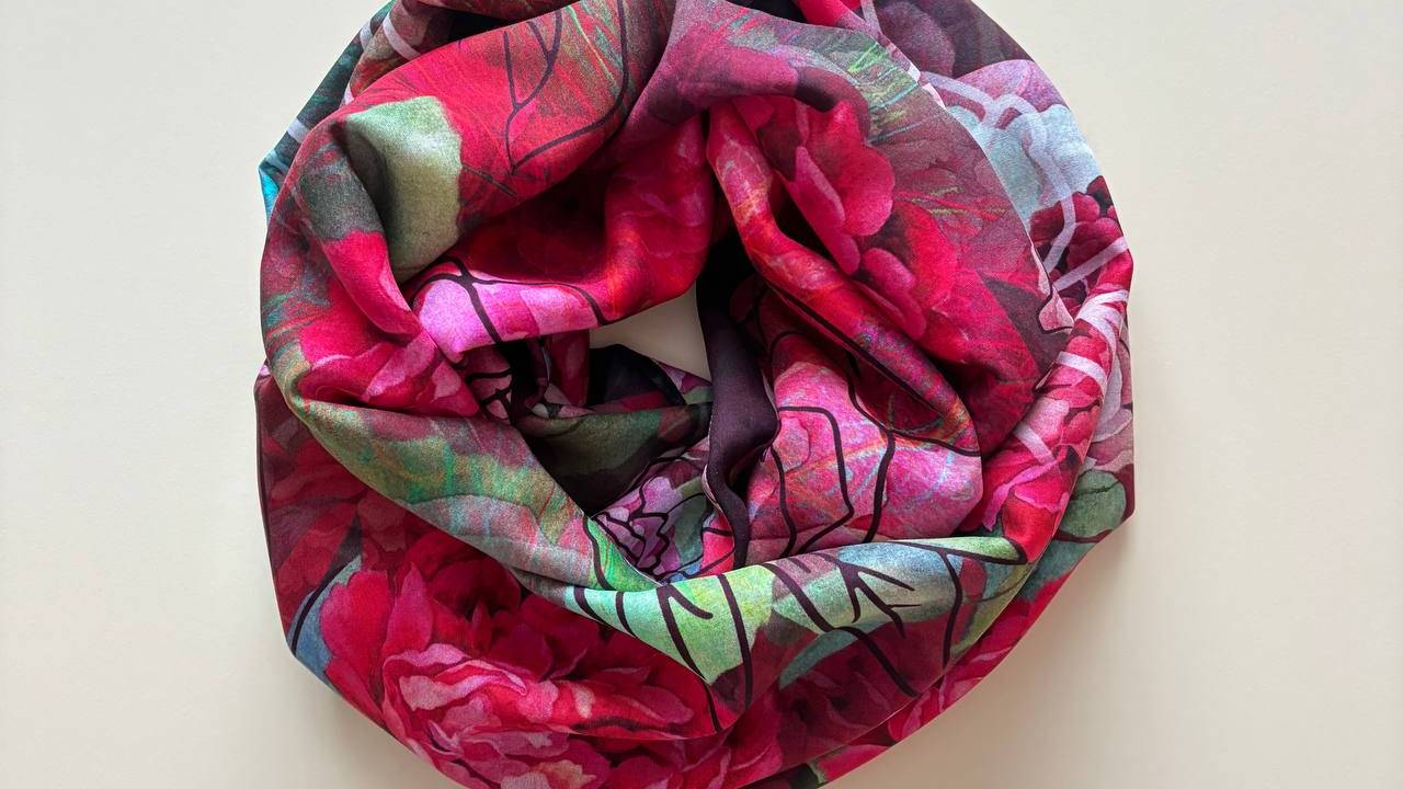 Снуд из вискозы павловопосадский