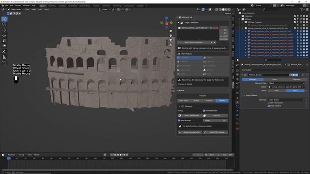 Destruction in Blender How to fracture complex geometry objects