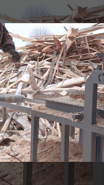 🟧🏭Станок для переработки горбыля «ТРИУМФ» ГС-4 в работе у нашего клиента!