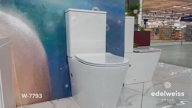 Унитаз-компакт Black & White W-7793