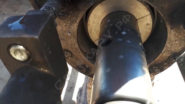 Станок расточно-наплавочный Sir Meccanica WS2 Plus Расточка отверстий рукояти экскаватора в поле